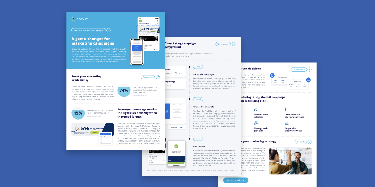 Campaigns: a game-changer for marketing & sales in banking | ebankIT
