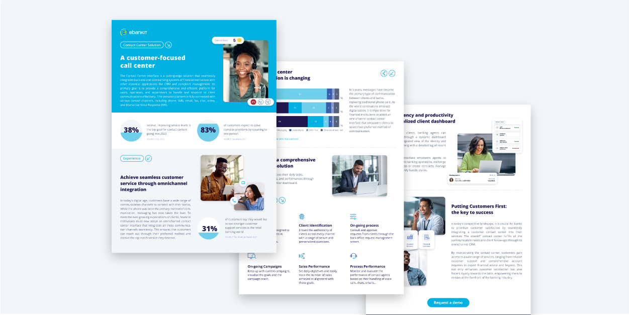 Contact Center Brochure for Banks and Credit Unions | ebankIT