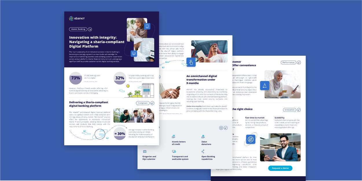 Islamic banking brochure for banks and credit unions | ebankIT